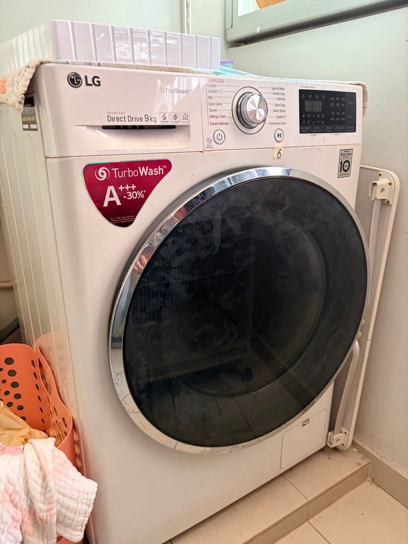 LG Direct Drive 9kg Washing Machine, TV & Home Appliances, Washing ...
