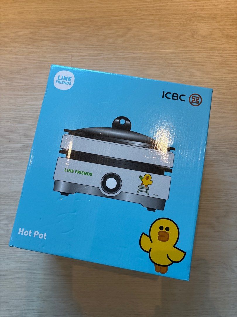 Line Friends Sally打邊爐燒肉兩用電鍋 Hot Pot and Grill pan, 家庭電器, 廚房電器, 燒烤爐及火鍋鍋具 ...