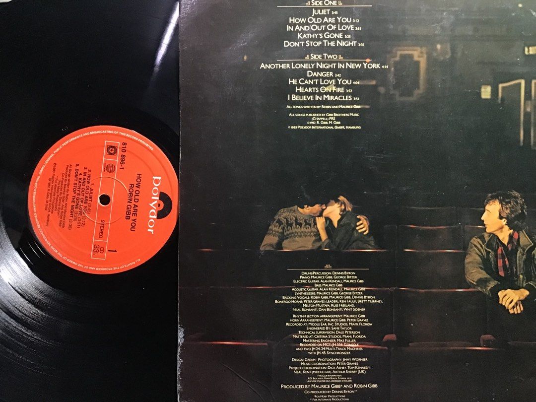 LP Robin Gibb (Bee Gees) - How Old Are You OOP VINTAGE VINYL RECORD ...