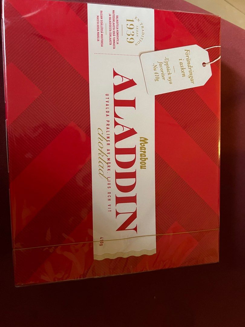 Marabou Aladdin 巧克力禮盒 410g, 嘢食 & 嘢飲, 包裝食物&即食食物 - Carousell