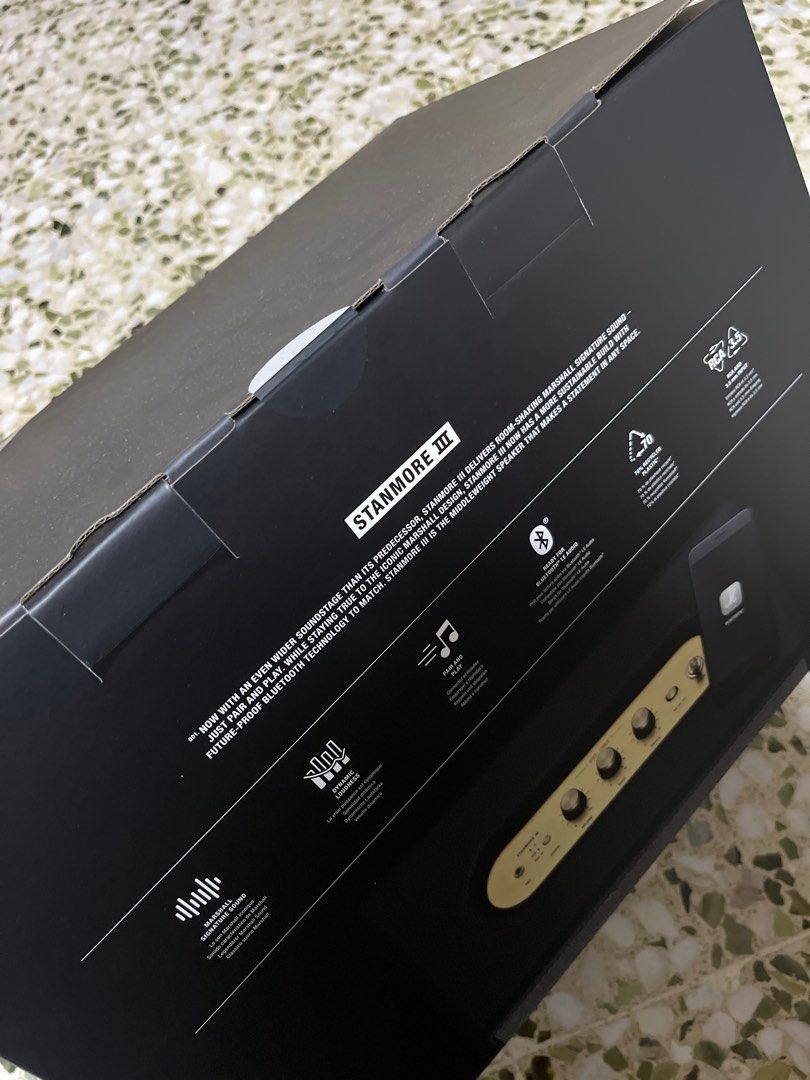 Marshall Stanmore III Black Home Speaker, Audio, Soundbars, Speakers ...
