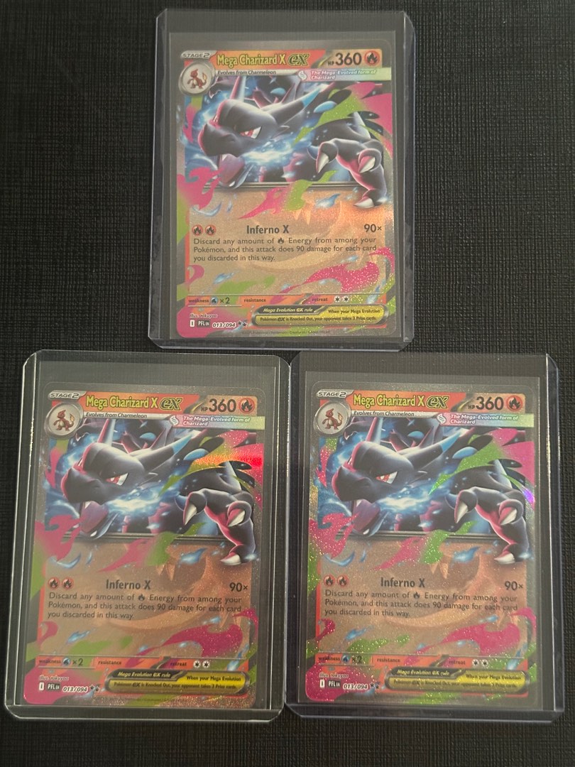 Mega Charizard X EX Pokemon Card - Phantasmal Flame, Hobbies & Toys ...