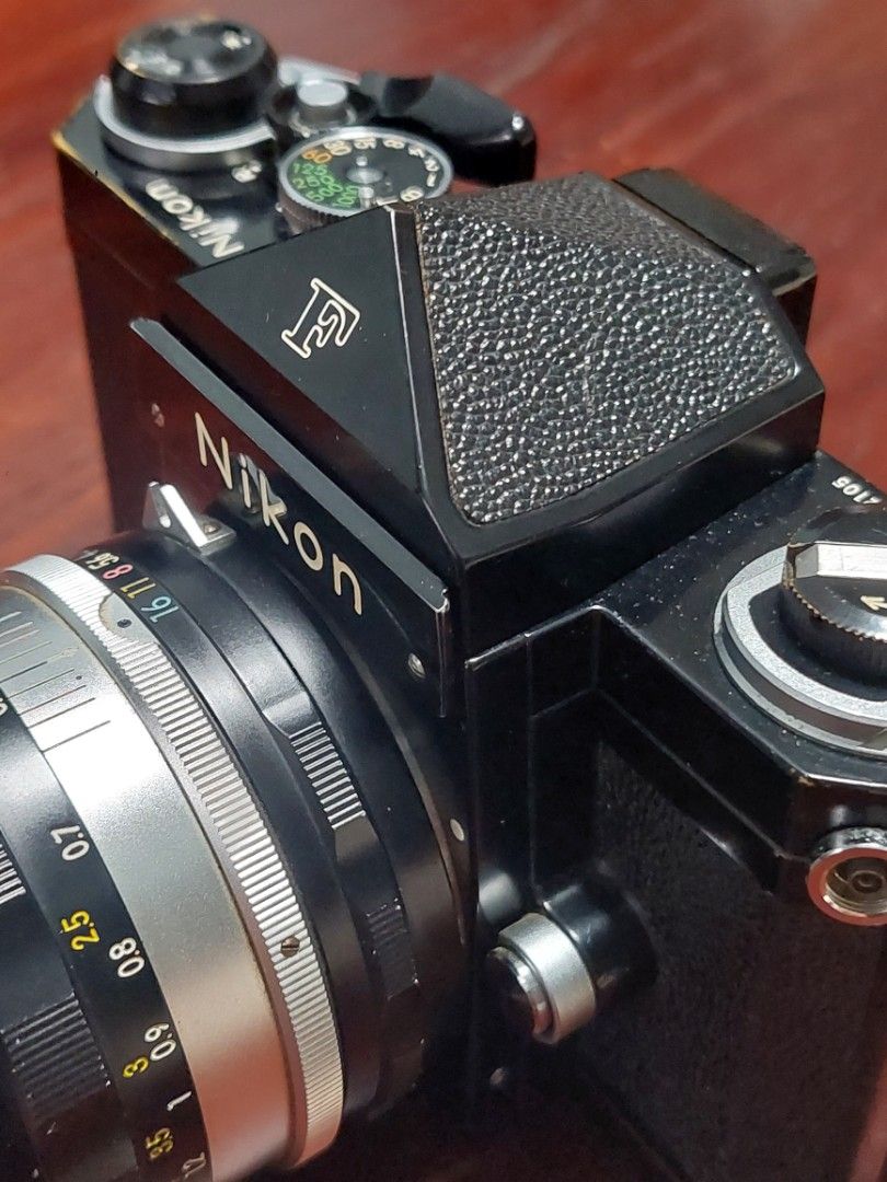 Nikon f eye level apollo black, Photography, Cameras on Carousell