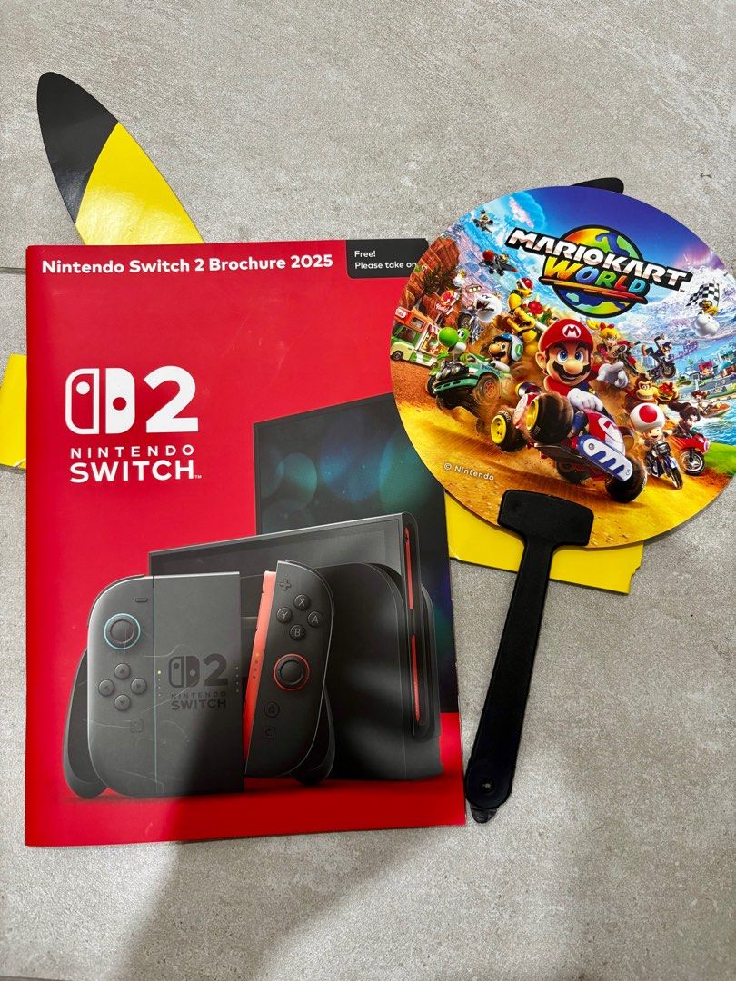 NINTENDO SWITCH 2 BROCHURE and MARIO FANS MARIOKART WORLD, Video Gaming ...