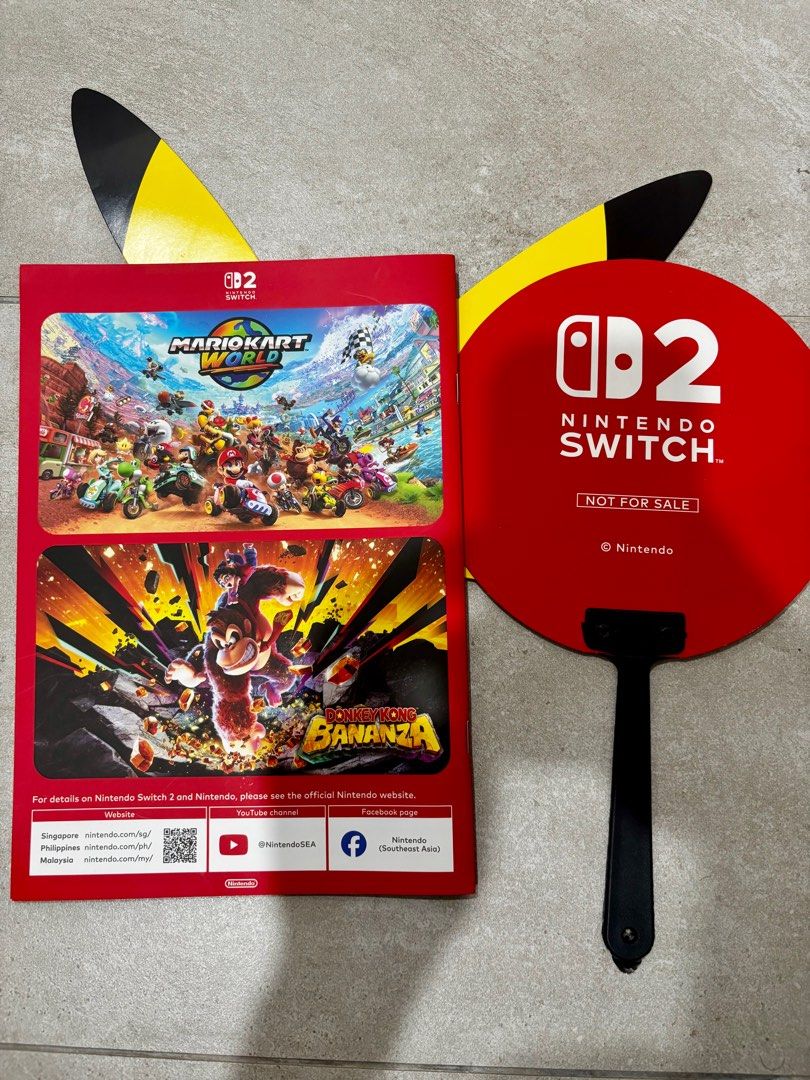 NINTENDO SWITCH 2 BROCHURE and MARIO FANS MARIOKART WORLD, Video Gaming ...
