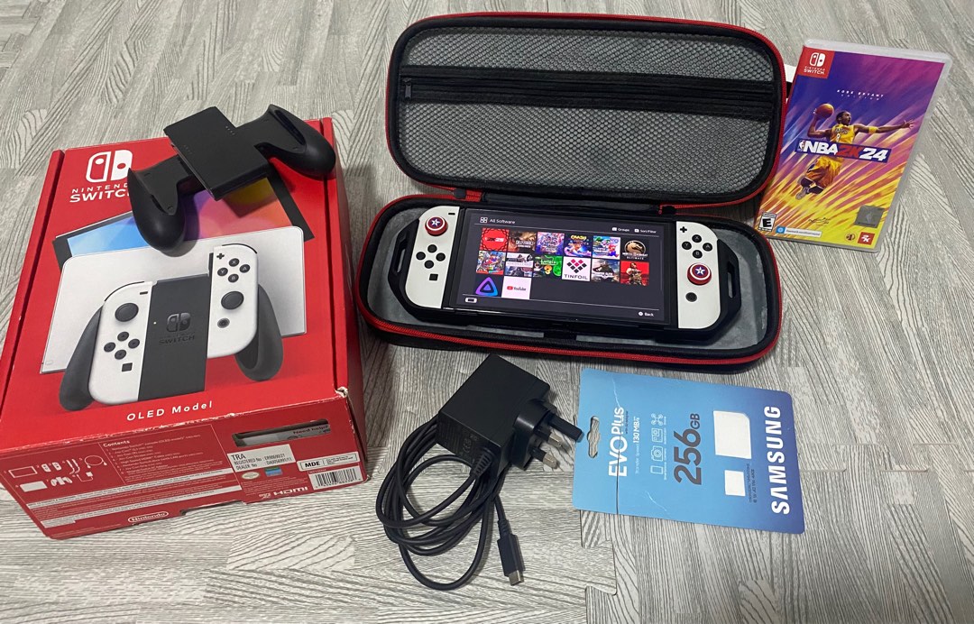 Nintendo Switch Oled Jailbreak 256 memory with UG pro hard case at hard ...