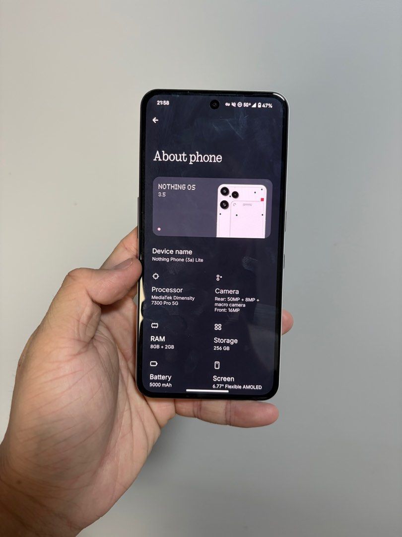 Nothing Phone (3a) Lite White 256GB, Mobile Phones & Gadgets, Mobile ...