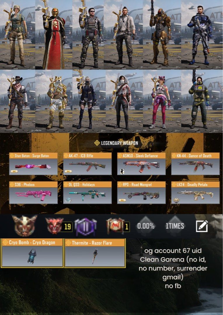 OG CODM ACCOUNT WITH OG URBAN AND HIGH PRIEST, Video Gaming, Gaming ...