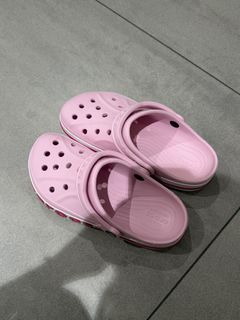 Authentic Crocs Women's Slides - Silver Glitter, Women's Fashion ...