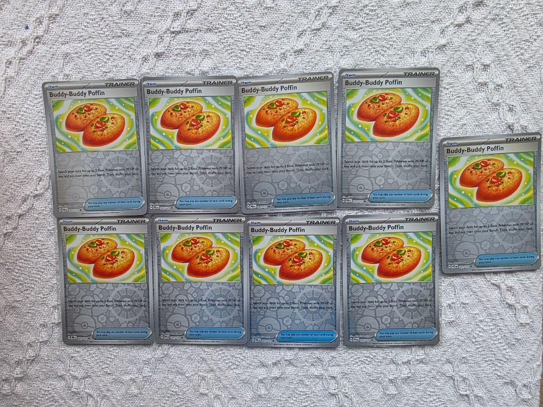 Pokemon Card - Buddy-Buddy Poffin Reverse Holo Set of 9 Cards, Hobbies ...