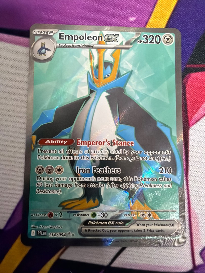 Pokemon TCG - Empoleon EX - 114/094, Hobbies & Toys, Toys & Games on ...
