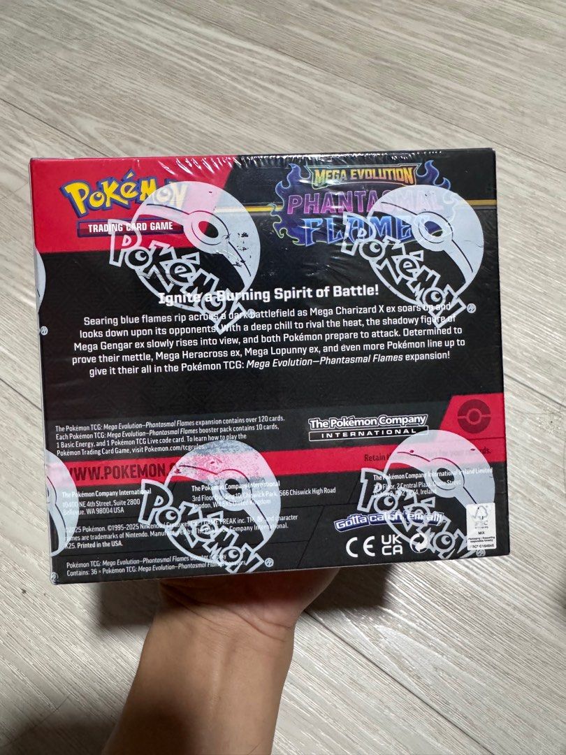 Pokemon TCG Mega Evolution Phantom Flames Booster Box, Hobbies & Toys ...