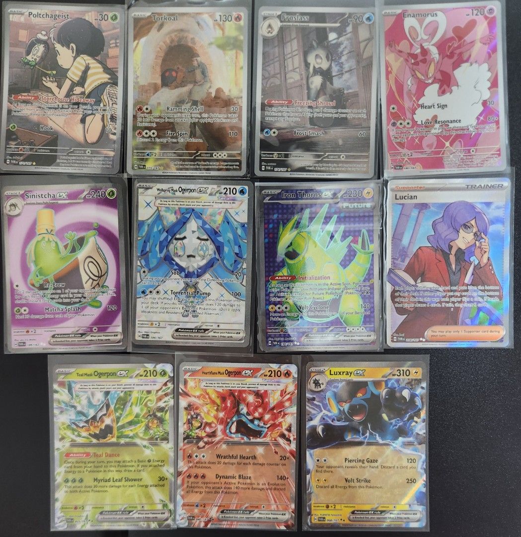 Pokemon Twilight Masquerade IR/FA/EX Poltchageist/Torkoal/Froslass ...