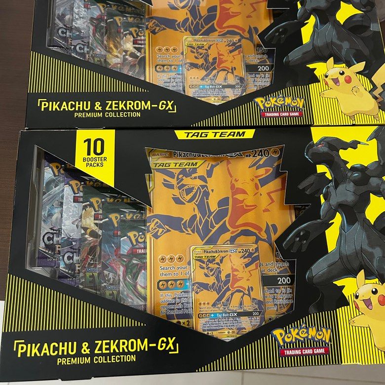 Pokemon TCG: Pikachu & Zekrom GX Premium Collection, Hobbies & Toys ...