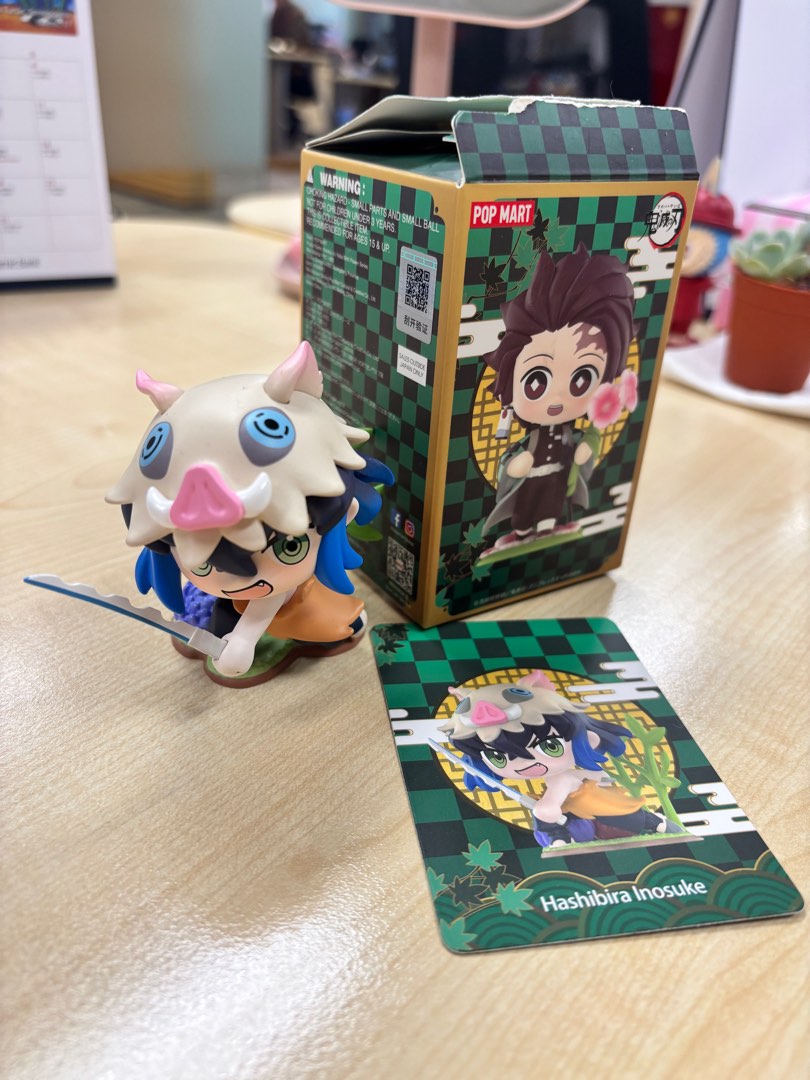 POPMART Demon Slayer Inosuke Figurine, Hobbies & Toys, Toys & Games on ...