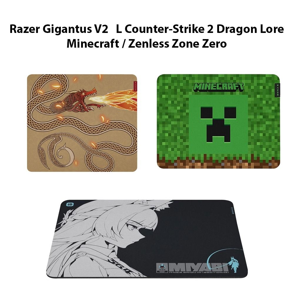 Razer Gigantus V2 L Counter-Strike 2 Dragon Lore / Minecraft / Zenless ...