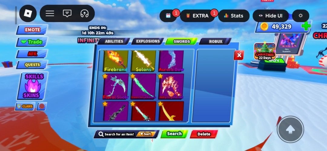 Roblox Account - Angel Race, Swords, 49k Robux, Video Gaming, Video ...