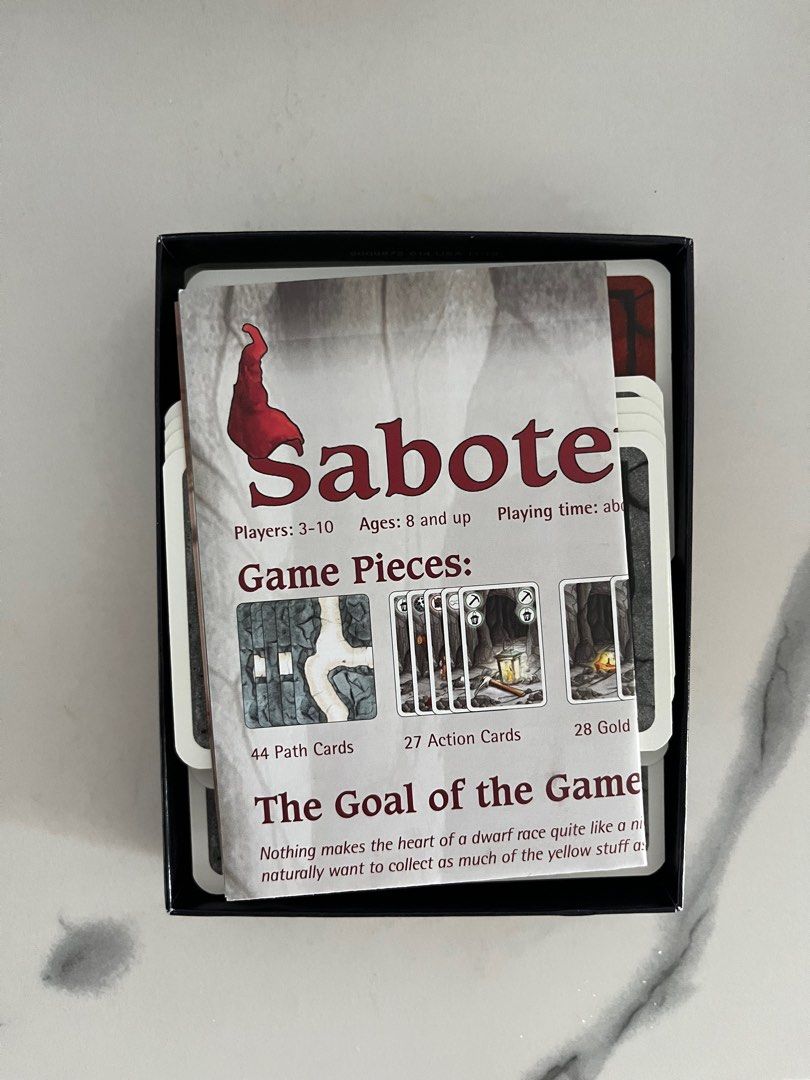 Saboteur Board Game by AMIGO, Hobbies & Toys, Toys & Games on Carousell