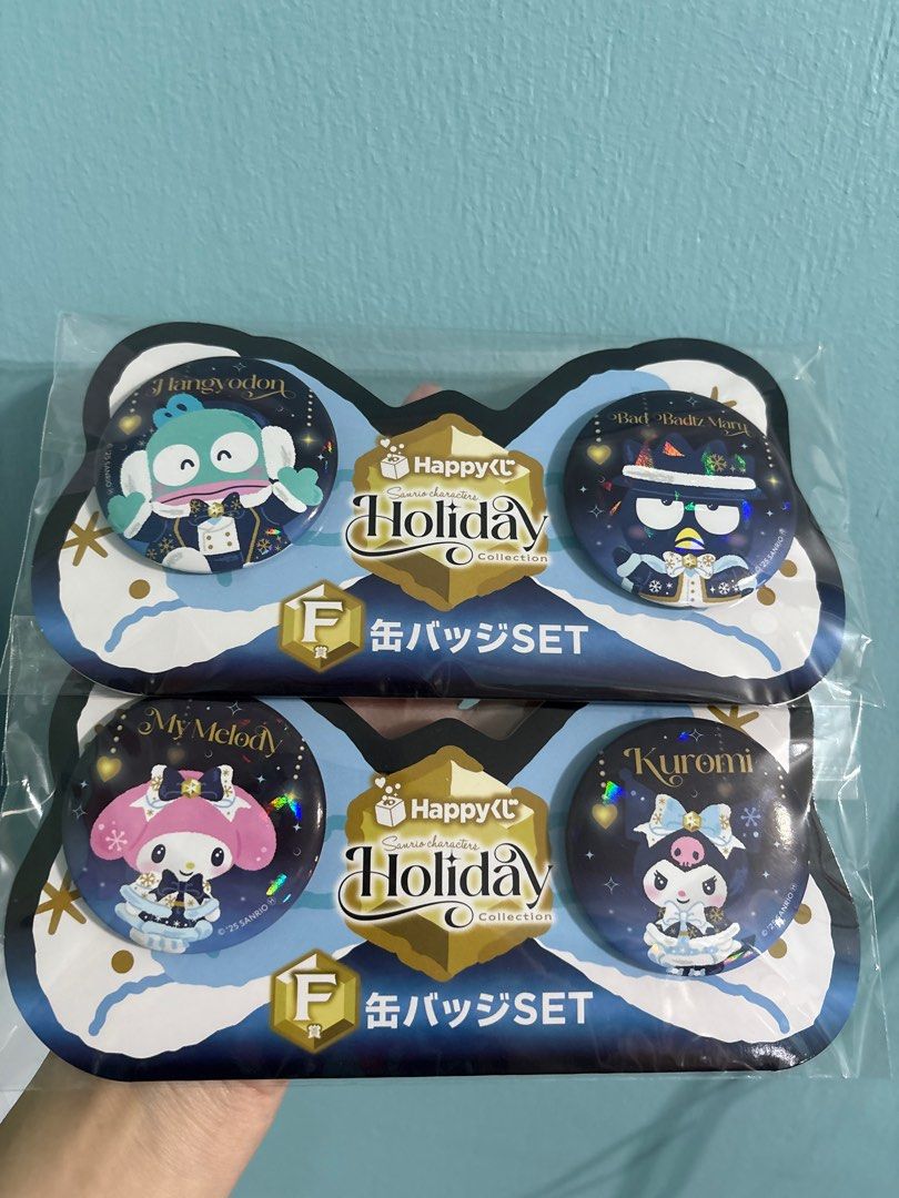 Sanrio Happy Holiday Badge Set, Hobbies & Toys, Toys & Games on Carousell