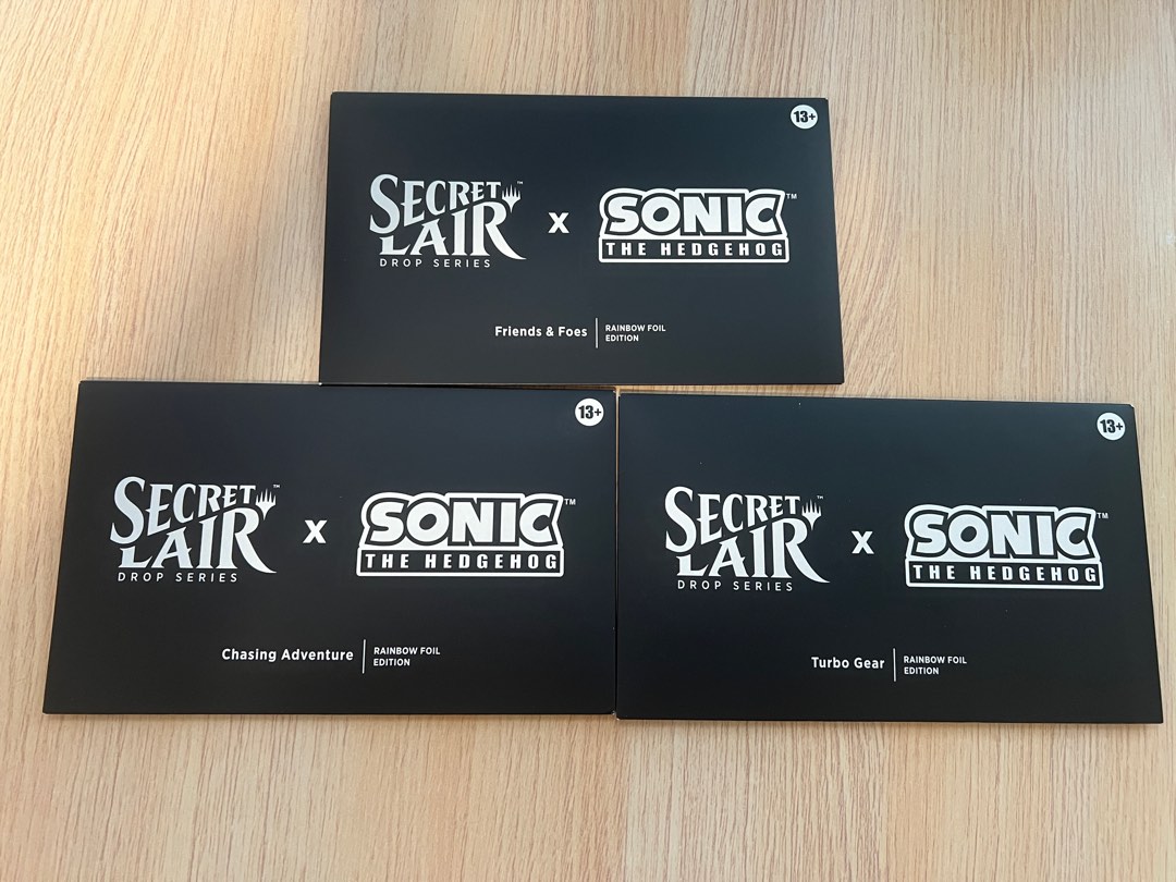 Secret Lair X Sonic: Super Sonic Bundle Foil Edition, Hobbies & Toys ...