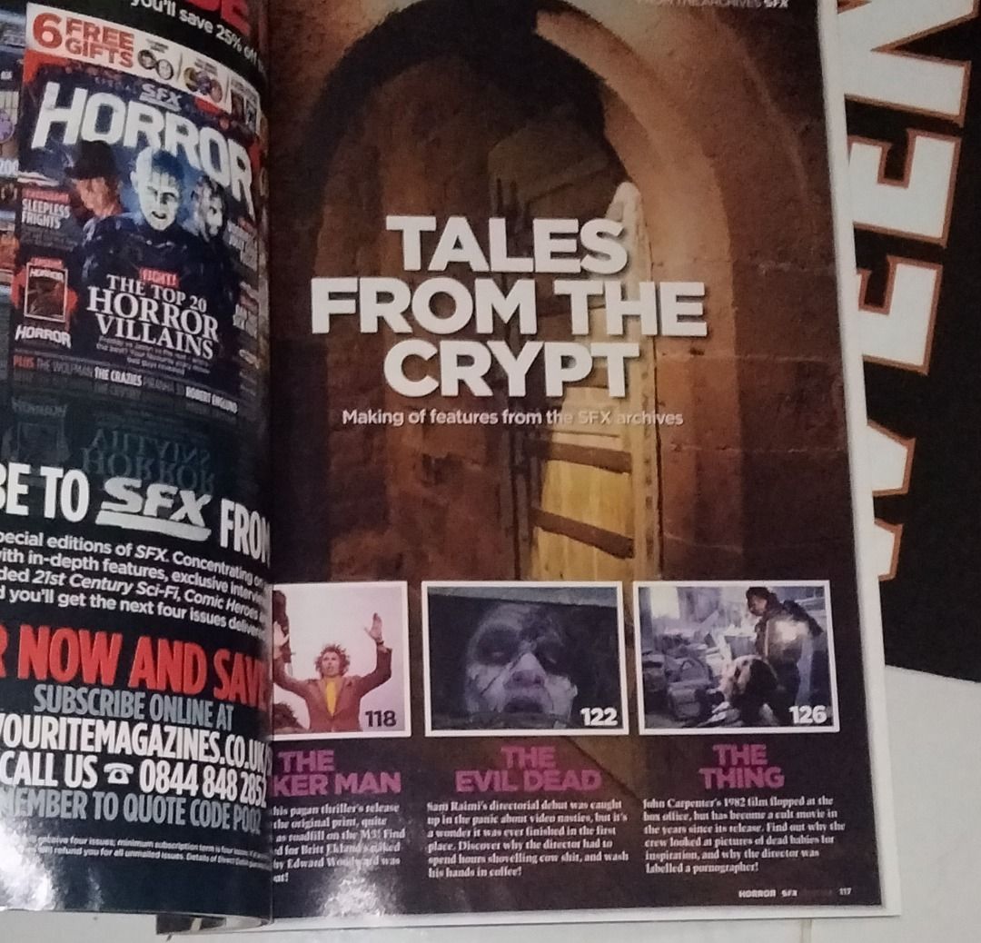 SFX Horror Magazine - Top 20 Horror Villains, Hobbies & Toys, Books ...