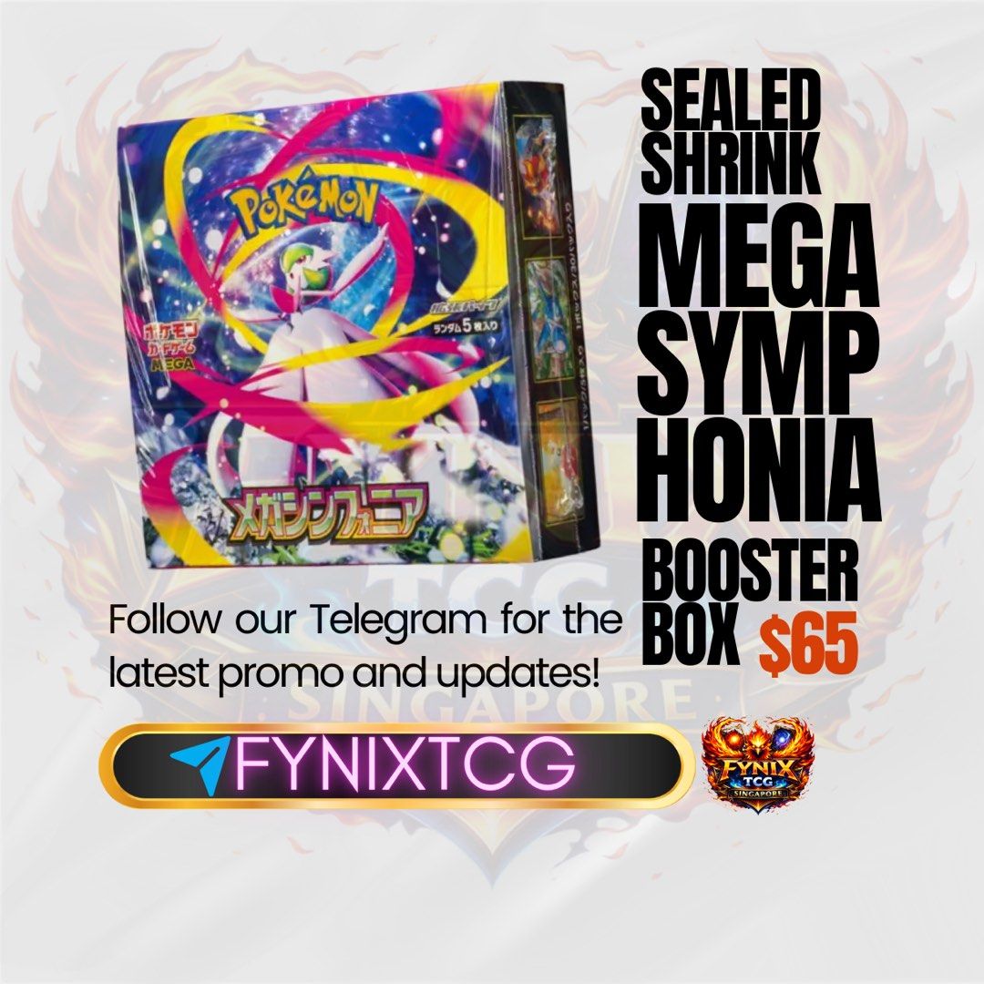[SHRINK] Pokemon Mega Symphonia Booster Box - Sealed, Hobbies & Toys ...