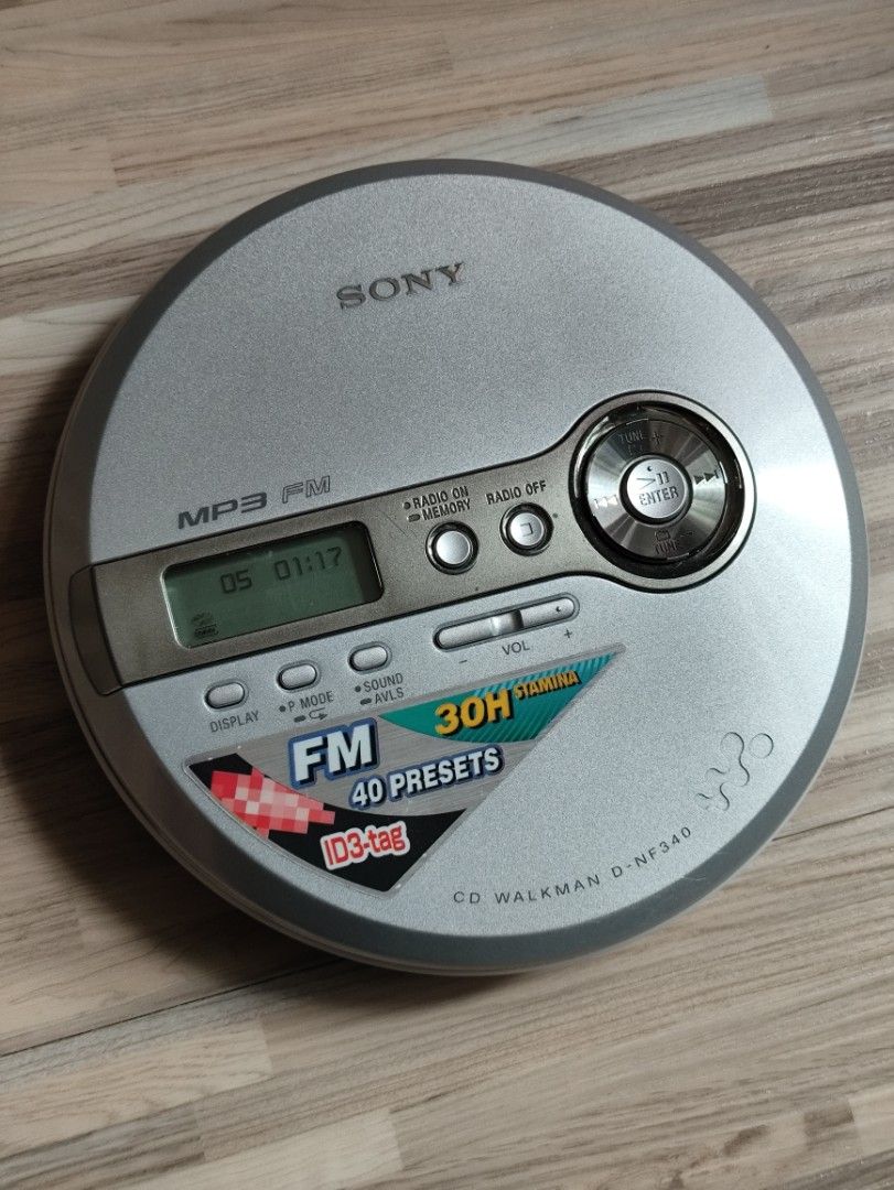 Sony CD Walkman D-NF340 MP3 Portable Music Audio Player Discman Compact ...