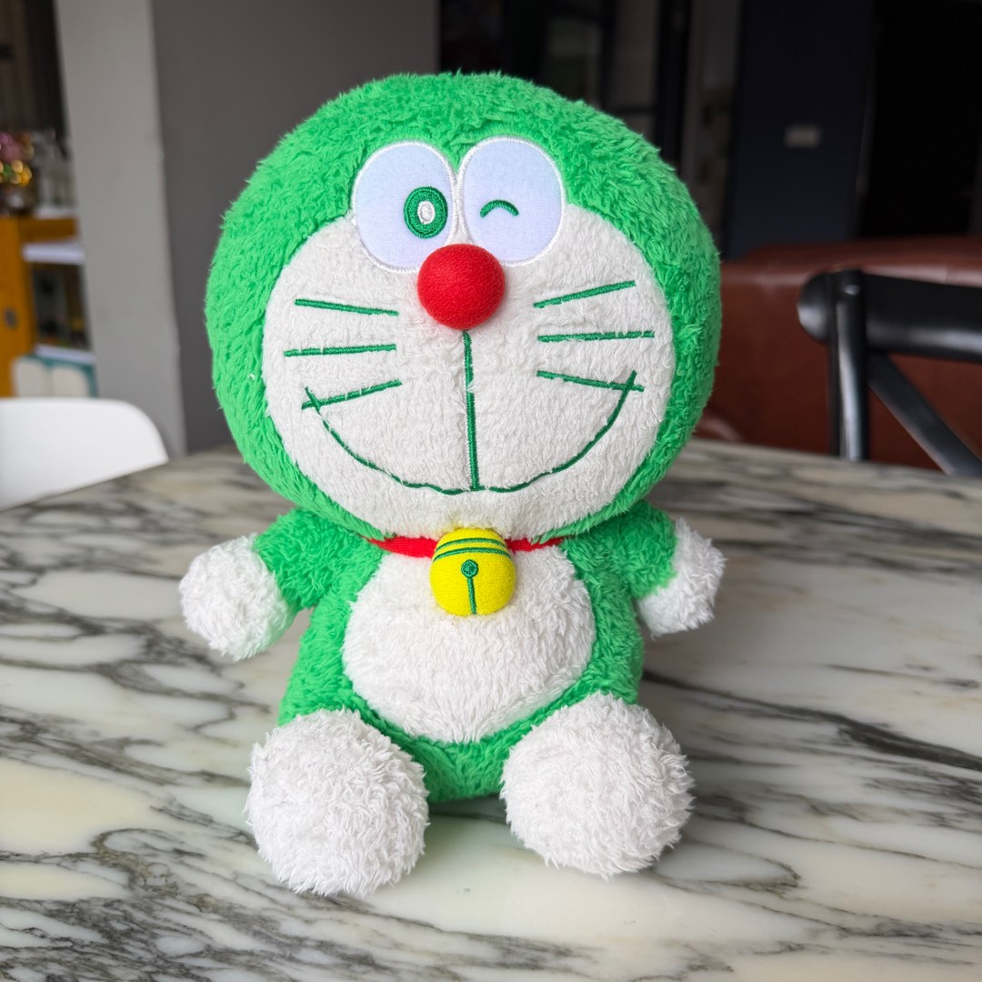 Uniqlo Doraemon Green Plush Toy, Hobbies & Toys, Toys & Games on Carousell