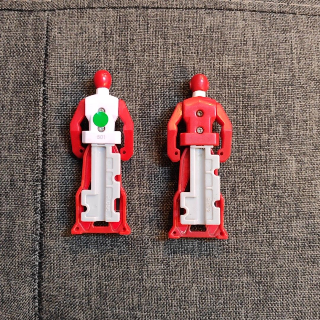 USED BANDAI SET 2x DX Dairanger Red + Go-On Red Ranger Key Keys Kaizoku ...