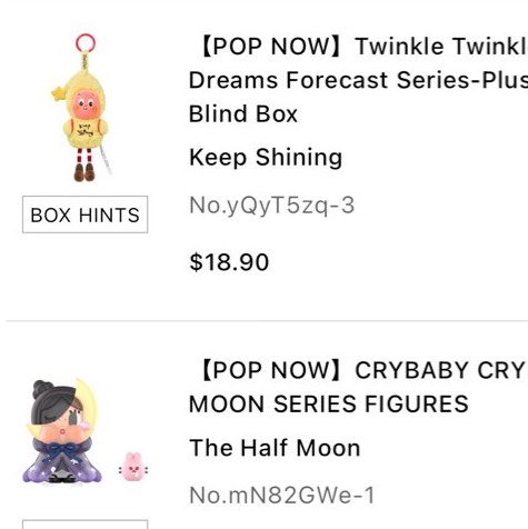 WTS Crybaby Crying to the Moon Series & Twinkle Twinkle Blind Box ...
