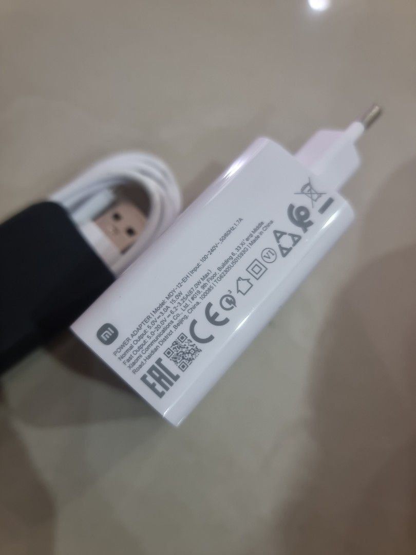 Xiaomi 67W Charger with USB Cable, Mobile Phones & Gadgets, Mobile ...