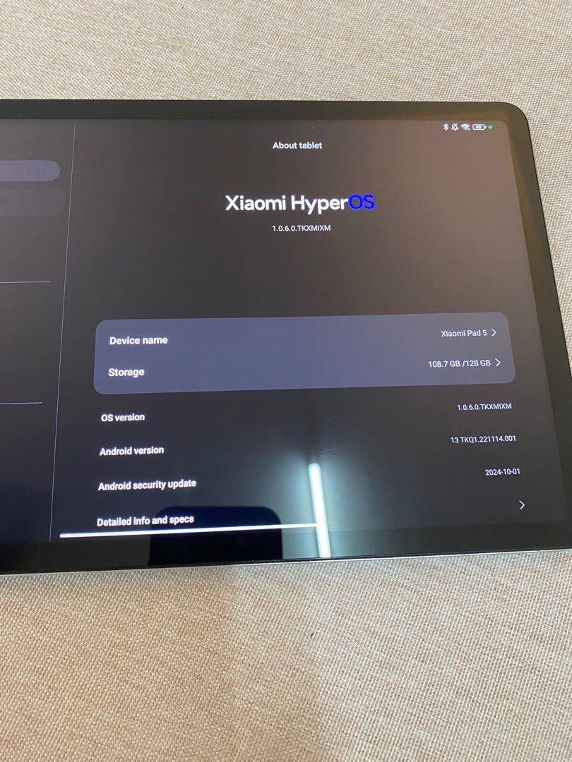 Xiaomi Pad 5 (WiFi) 128GB Pearl White, Mobile Phones & Gadgets, Tablets ...