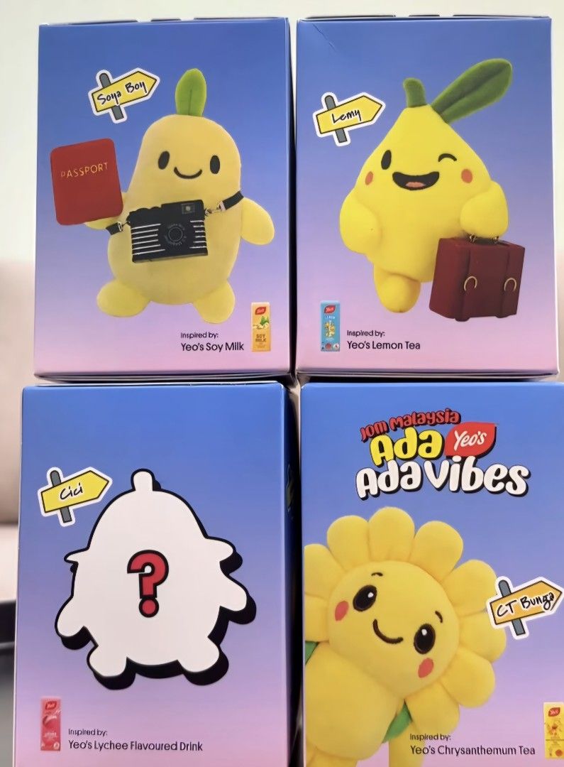 Yeo's 'Buddies On Tour' Plushies - Complete Set, Hobbies & Toys, Toys ...