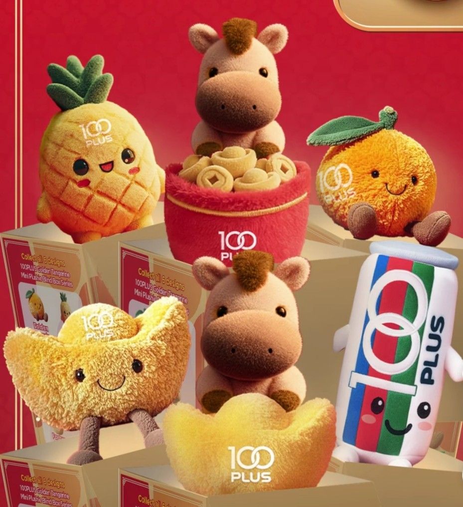 100 Plus CNY Plush Toys - Pineapple, Orange, Horse, Hobbies & Toys ...