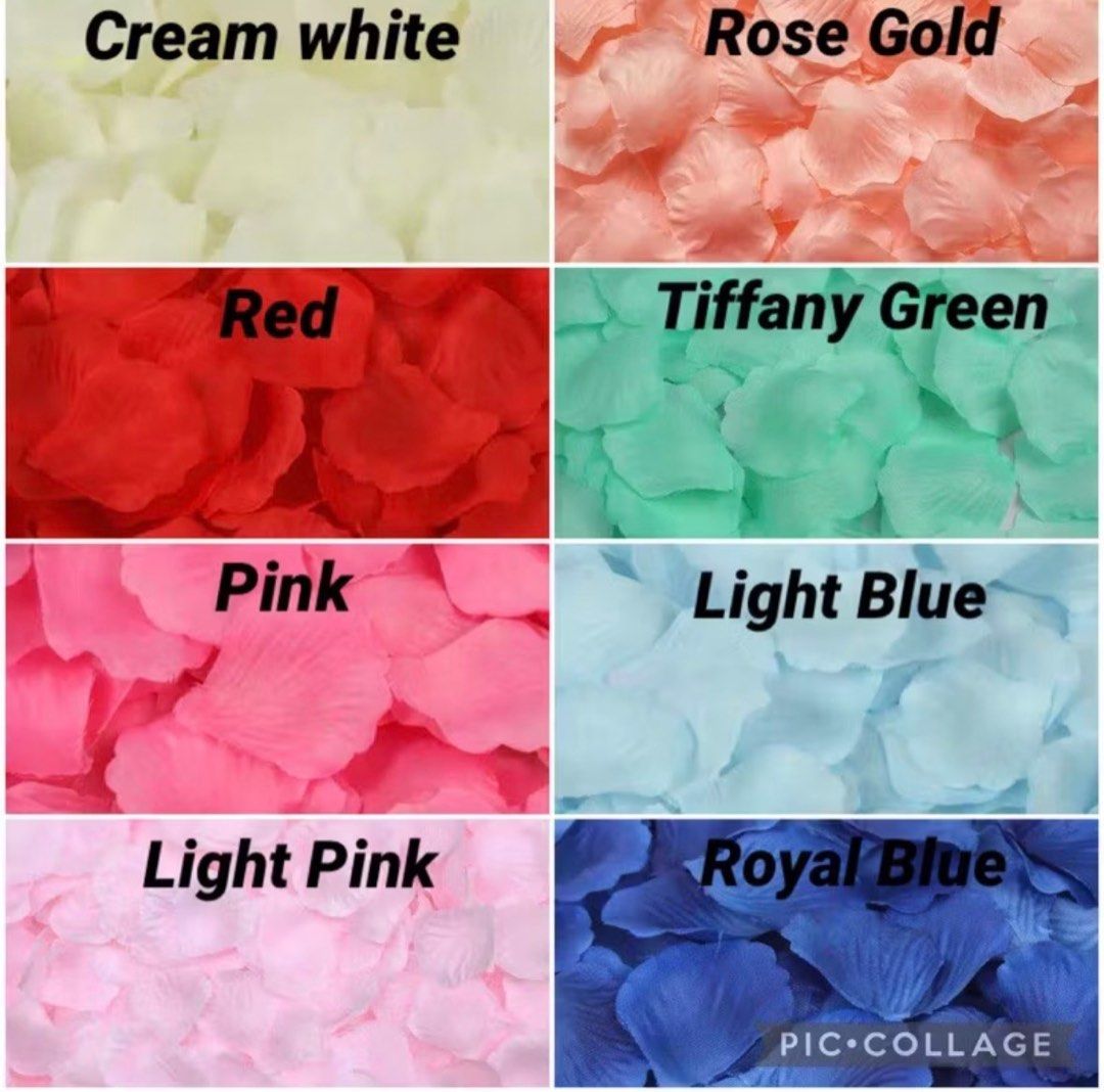 (100pcs in 1 pack) artificial flower petals / fake flower for wedding ...