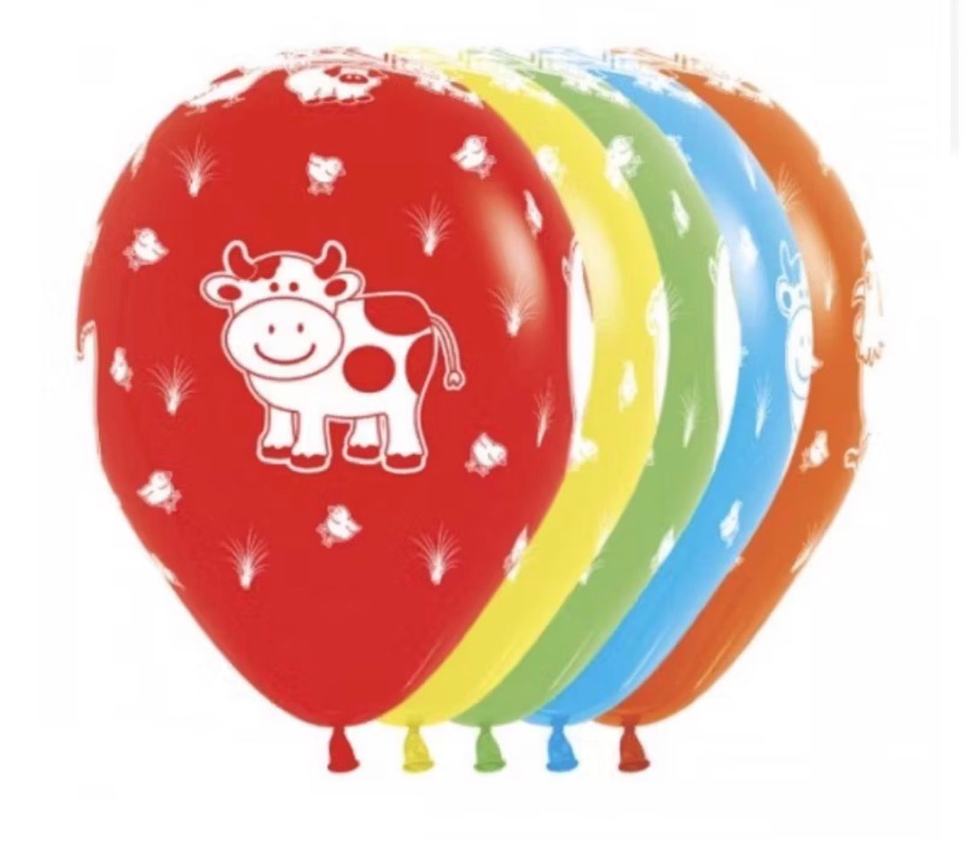 12 pcs in a pack animal printed latex balloons, Hobbies & Toys ...