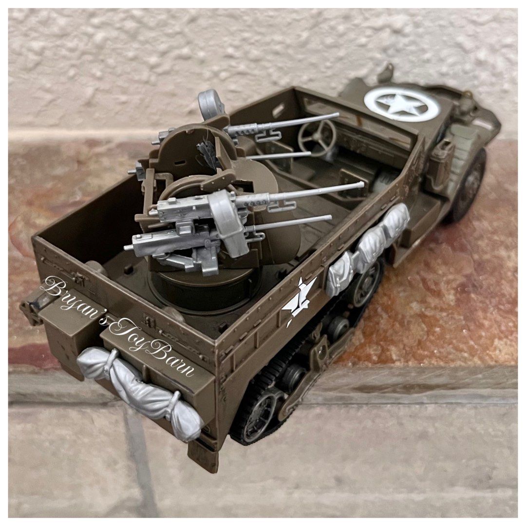 1/32 Scale American World War II M16 Half Track Gun Carriage with a ...