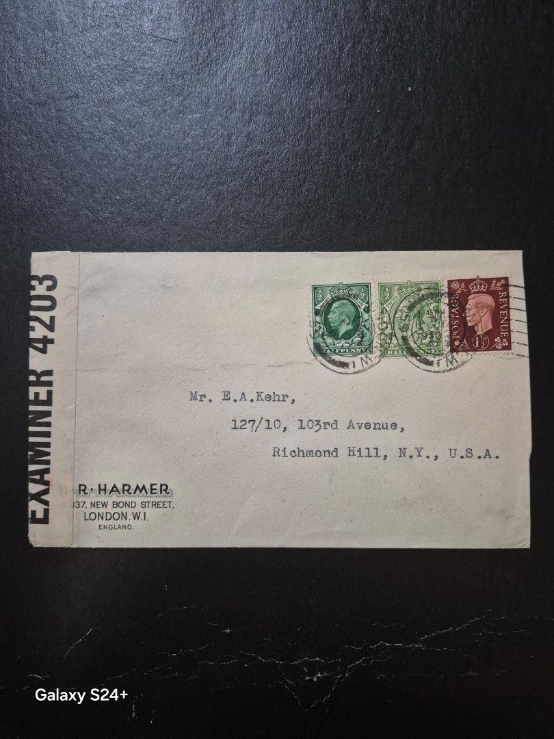 1940 London Vintage Cover to USA., Hobbies & Toys, Memorabilia & Collectibles, Stamps & Prints ...