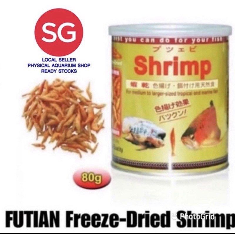 $5.50 FUTIAN FREEZE DRIED SHRIMP FOR FISH 80g Features: Futian FD ...