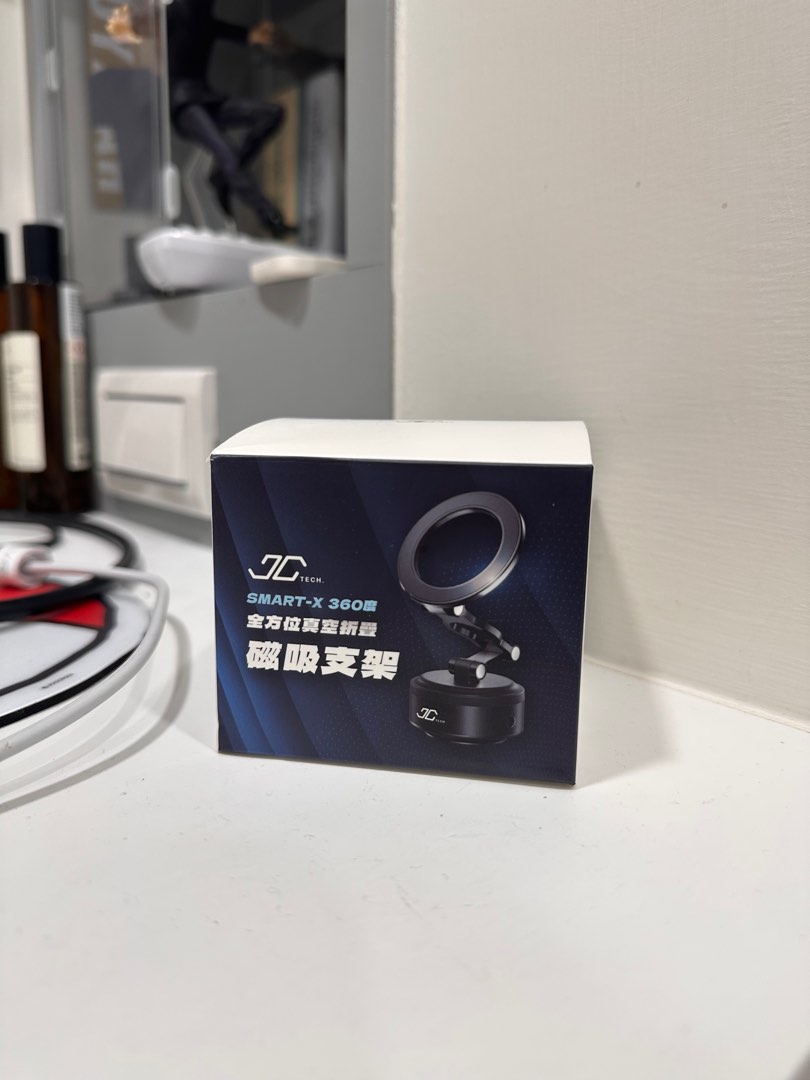 【JC TECH.】SMART-X 360度 全方位真空折疊磁吸支架 手機支架 真空支架, 手機及配件, 電子周邊配件及產品, 固定器及支架在旋轉拍賣