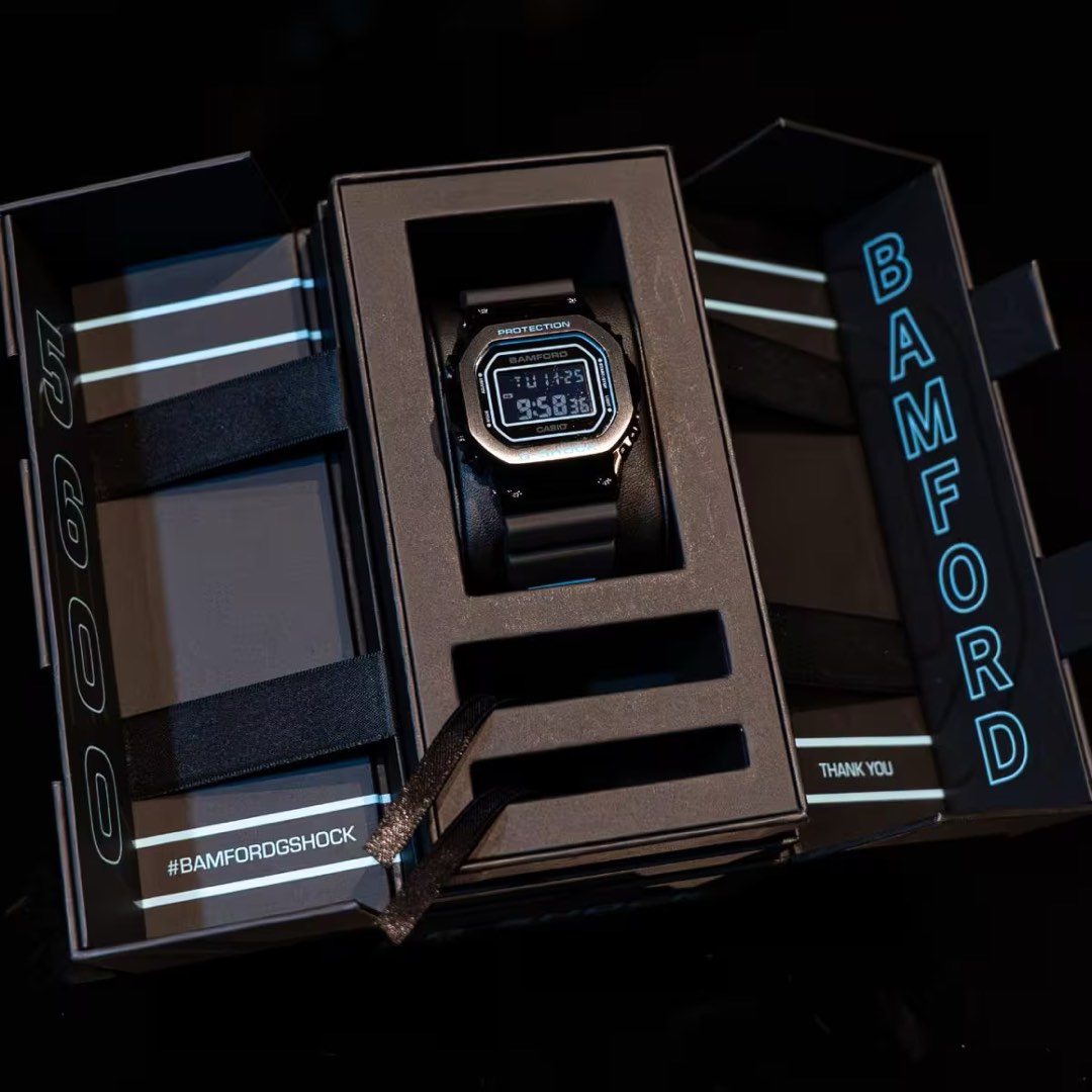 🇬🇧 Brand New In Box Casio G-SHOCK X BAMFORD LONDON 2025 GM-5600BWD-1 ...
