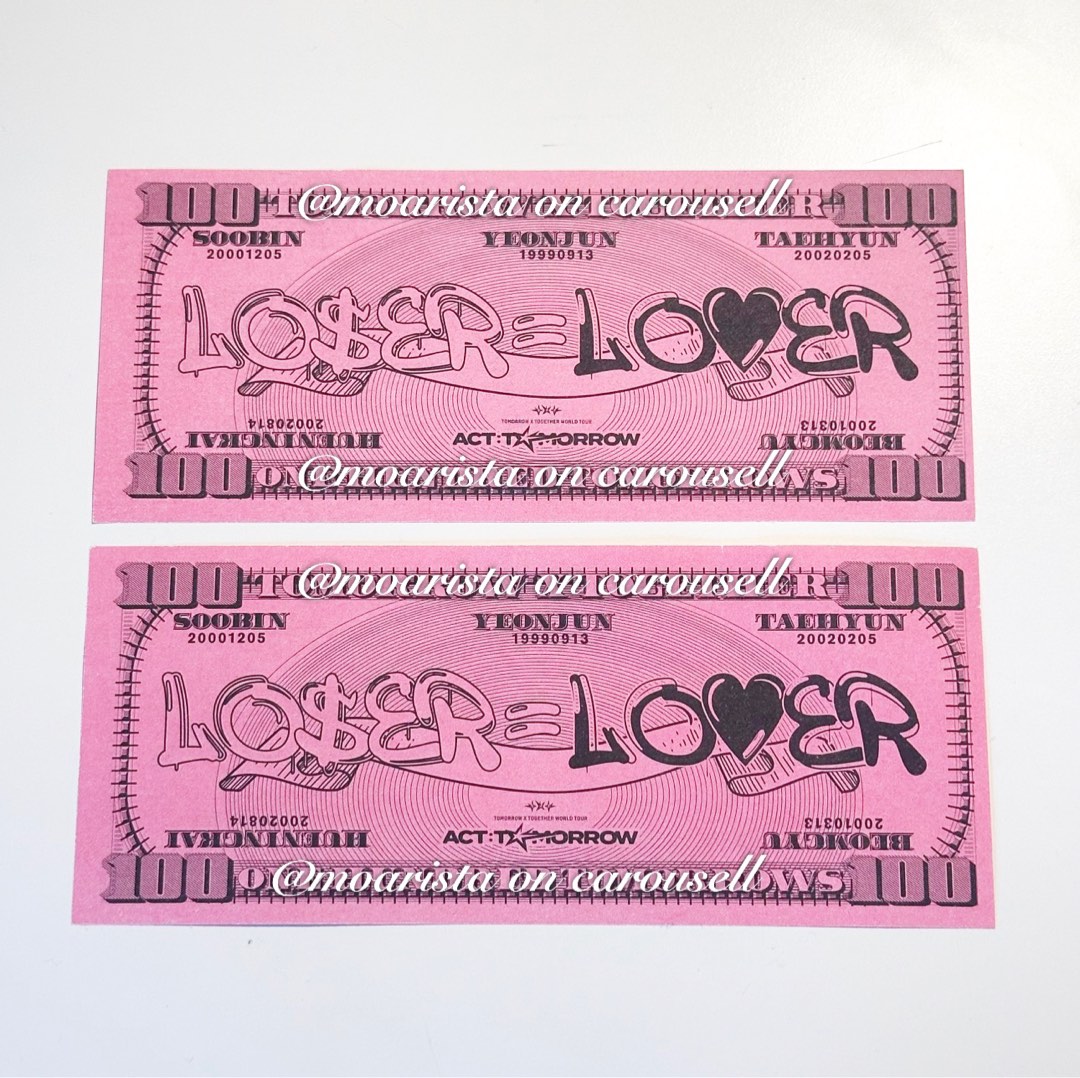 wts/lfb txt act:tmr in sg loser lover dollar bill , Hobbies & Toys ...