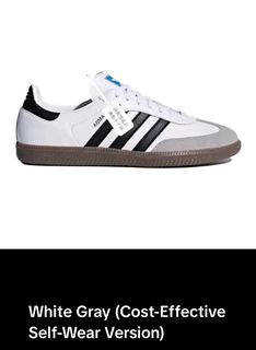 Adidas Samba OG Perforated Cream White Sneakers, Women's Fashion ...
