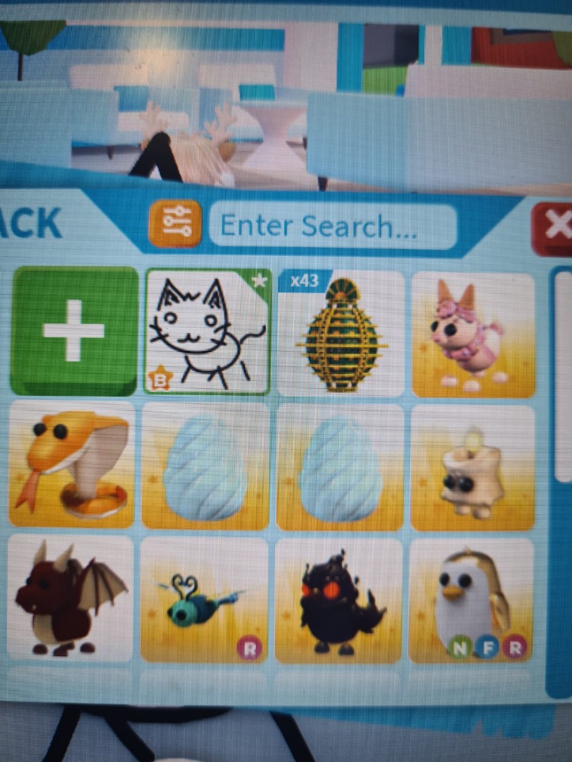 Adopt Me pets for sale!-candy hare,nfr golden penguin,snowball pug,evil ...