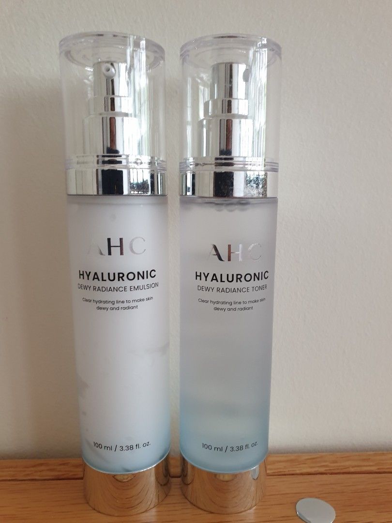 AHC Hyaluronic Dewy Radiance Toner & Emulsion, Beauty & Personal Care ...