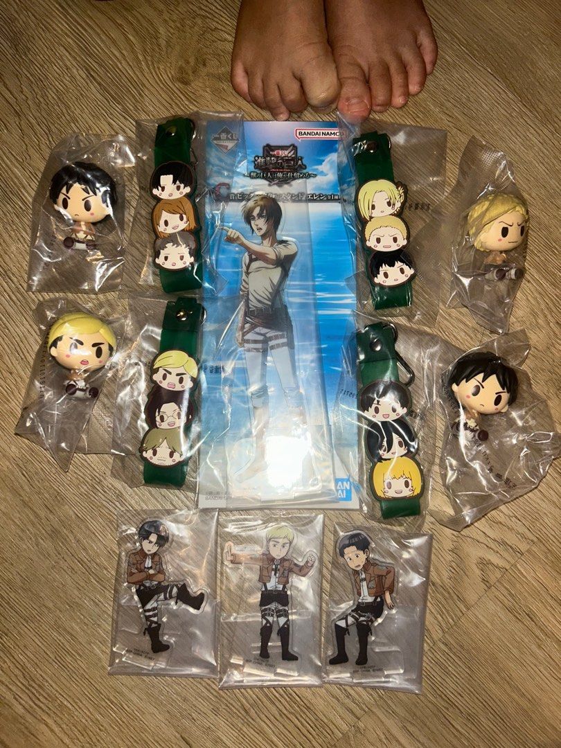 AOT Attack on Titan Anime Merchandise - Figures & Wristbands, Hobbies ...