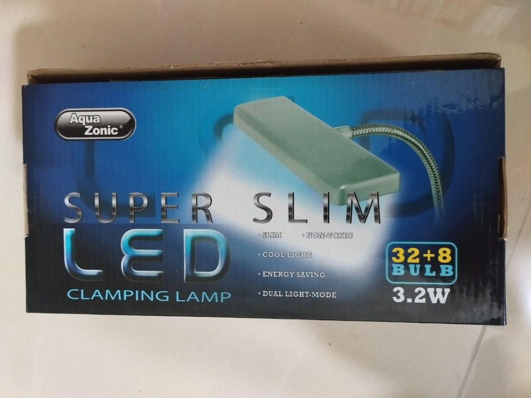Aqua Zonic Super Slim LED Clamping Lamp, Pet Supplies, Homes & Other ...