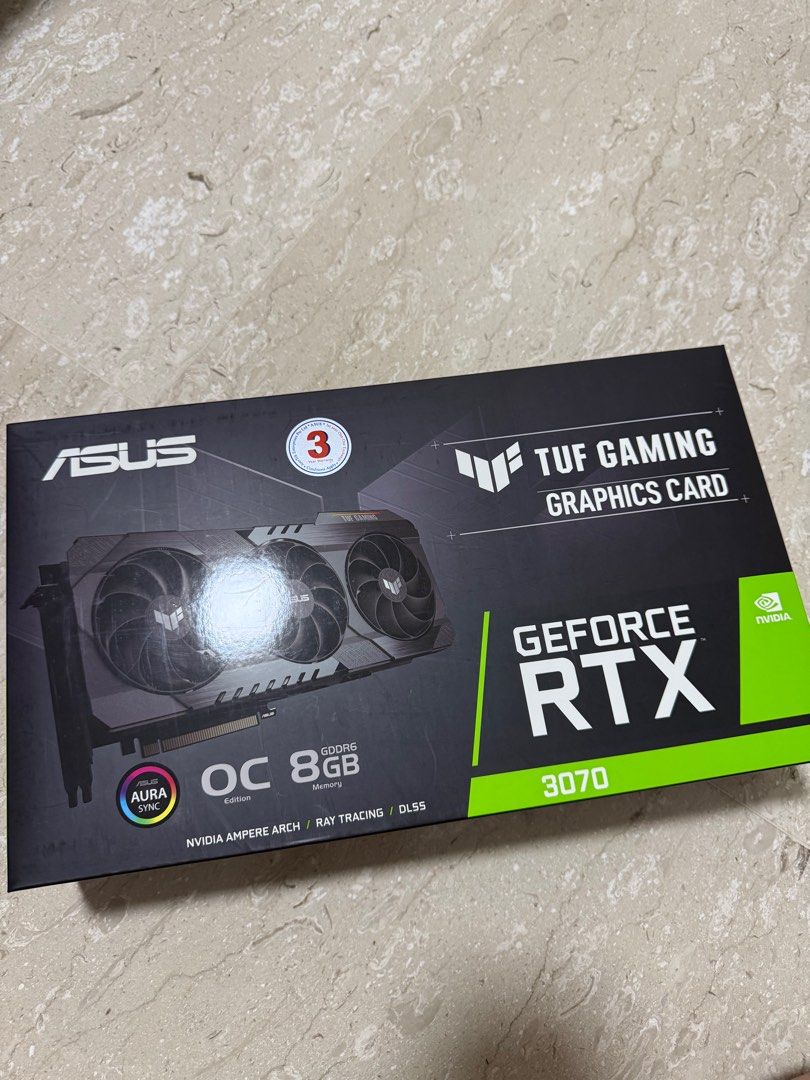 Asus Tuf Gaming GeForce RTX 3070 Graphics Card, Computers & Tech, Parts ...
