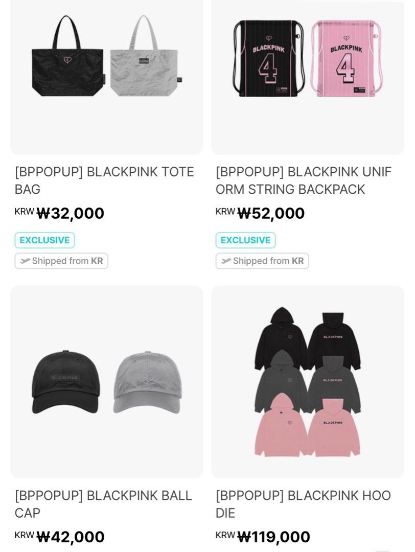 BLACKPINK Jump Pop Up Official Goods & Lightstick Custom Kit, Hobbies ...