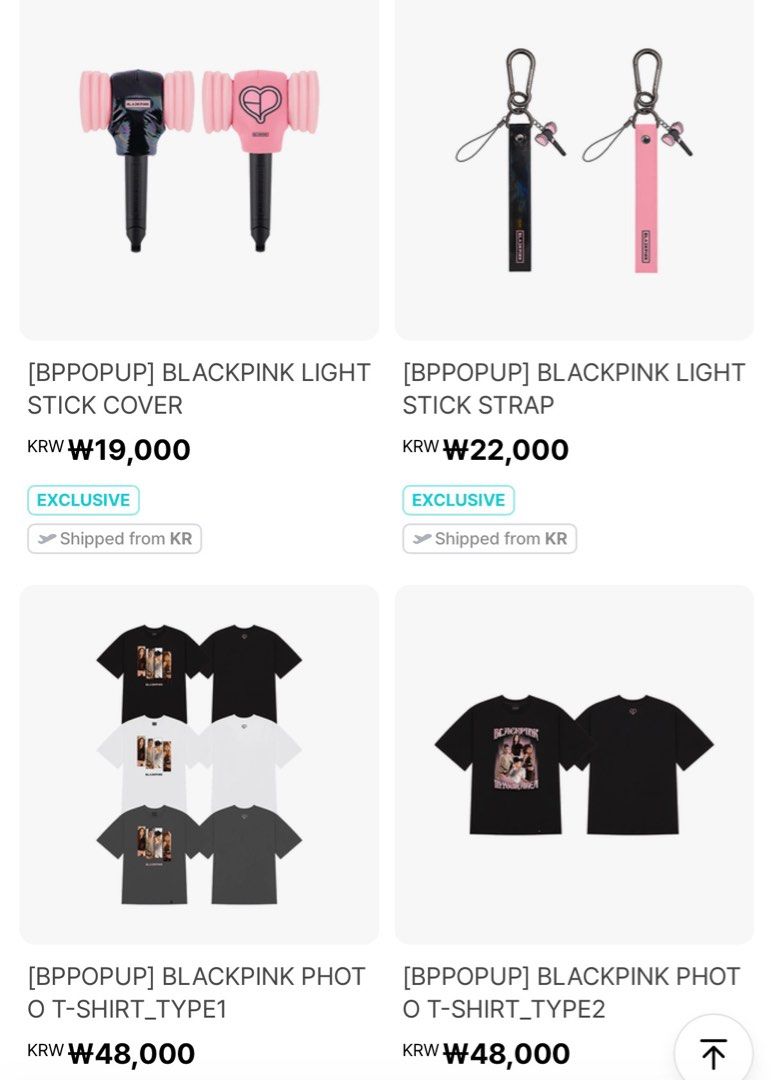 BLACKPINK Jump Pop Up Official Goods & Lightstick Custom Kit, Hobbies ...